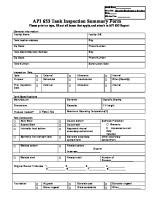API STD 653 5th Ed 2014 Add 2 2020 Tank Inspection Repair