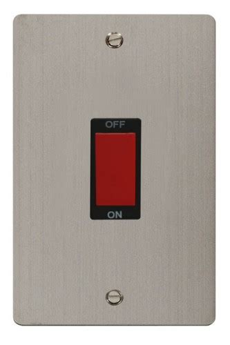 FPSS202BK 2 Gang 45A DP Switch Black