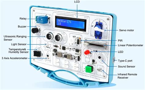 Elecrow Arduino All In 1 Starter Kit W 15 Sensors And 21 Lessons Robotshop