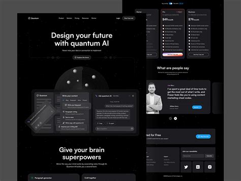 Content Writing AI Landing Page Ui Ui Design Behance
