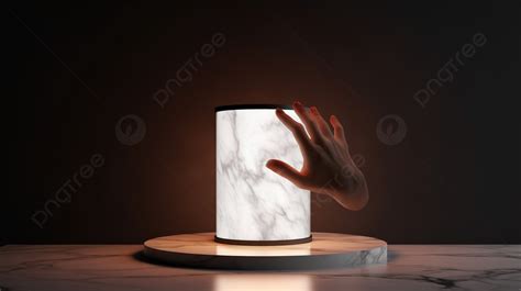 조명 링이 있는 현대적인 대리석 스탠드와 렌더링된 3d를 들고 있는 흰색 손 3d 플랫폼 3d 무대 단계 배경 일러스트 및 사진 무료 다운로드 Pngtree