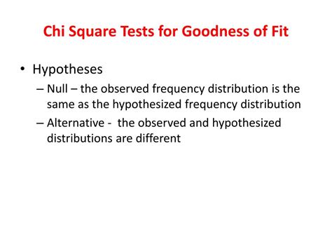 Ppt Chi Square Analyses Comparing Frequency Distributions Powerpoint