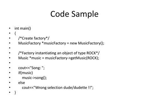 Factory Design Pattern Pptx Programming Languages Computing