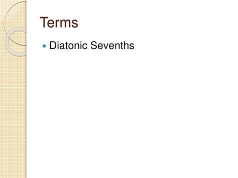 Ppt Unit 1 Fundamentals Chapter 4 Diatonic Chords In Major
