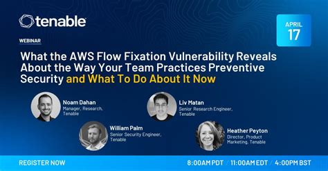 網路研討會： What The Aws Flow Fixation Vulnerability Reveals About The Way Your Team Practices
