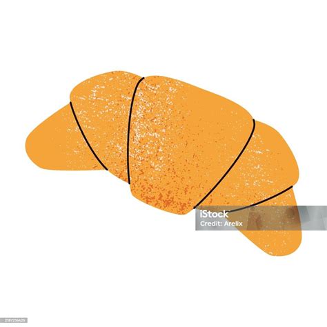 프렌치 크로와상 갓 구운 버터 초승달 페이스트리 바삭한 골드 크러스트를 곁들인 벗겨지기 쉬운 황금빛 반죽 스낵 유럽식 유럽식