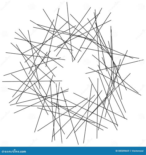 Random Intersecting Lines Abstract Geometric Pattern Artistic G Stock