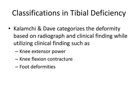 Tibial Deficiency And Prosthetic Management Part 1 Pptx