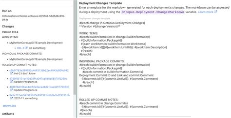 Commit Notes When Loading Per Deployment Are Not Evaluated Due To