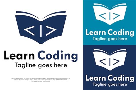 Premium Vector Learn Coding Logo Template Illustrationsuitable For