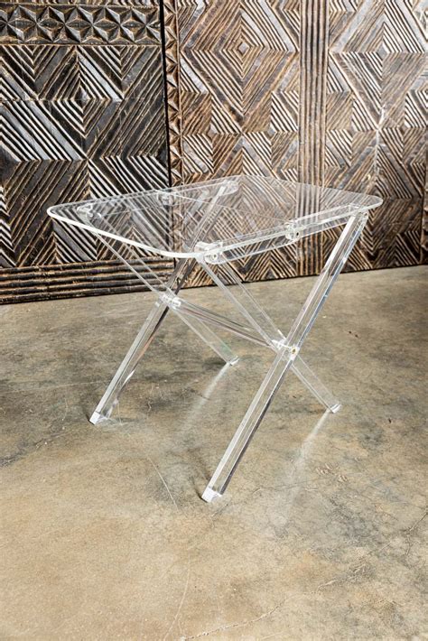 Lucite Folding Side Table 8416 Retrouvius