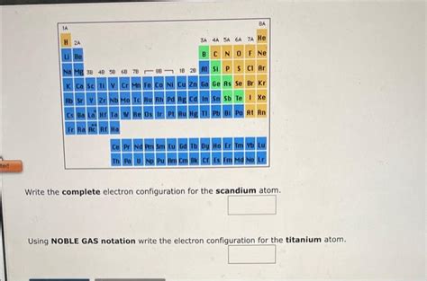 Solved Write The Complete Electron Configuration For The