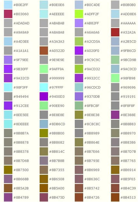 獨家奉獻！rgb顏色數值對照表！超全面哦！ 每日頭條