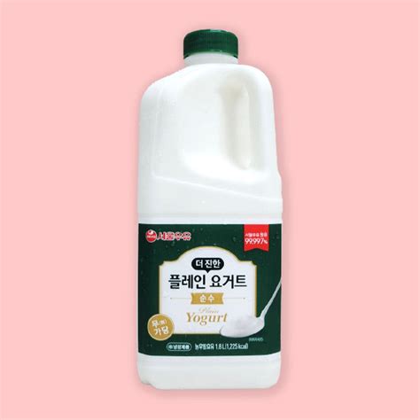 서울우유 서울우유 순수무가당플레인요거트18l더진한당무첨가 대용량 수제그릭요거트 만들기yogurt 원산지국산 위시버킷