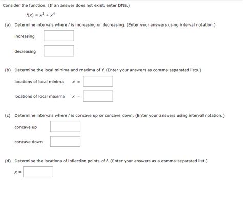 solved consider the function if an answer does not exist
