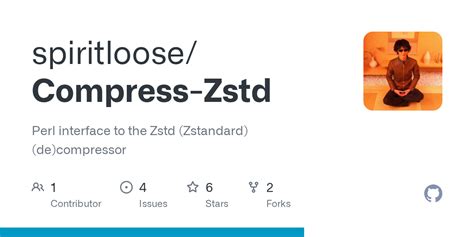 Github Spiritloosecompress Zstd Perl Interface To The Zstd Zstandard Decompressor