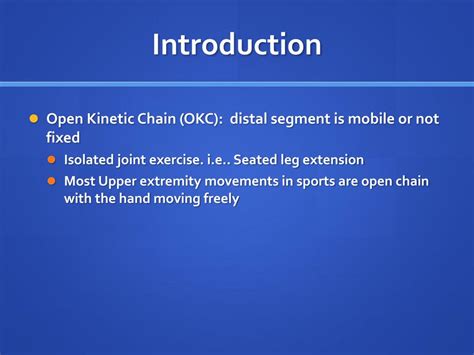 Ppt Open Versus Closed Kinetic Chain Exercise In Rehabilitation Powerpoint Presentation Id