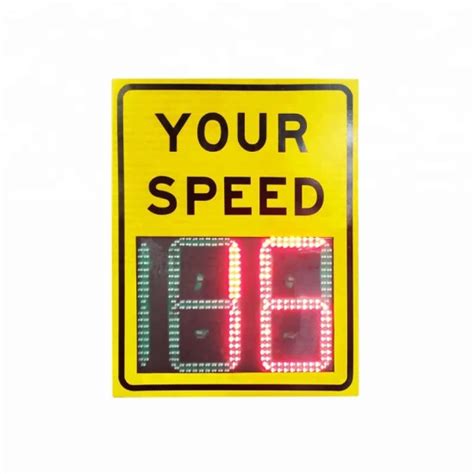 Solar Traffic Vehicle Speed Detector Speed Gun Detection Limit Measurement Led Display Speed