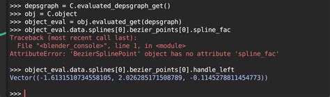 Python How To Get The Custom Attribute Of A Bezier Point Set By Gn