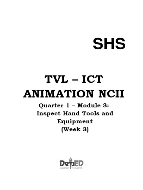 Tvl Ict Animation Ncii Q1 Module 3 Passed Pdf