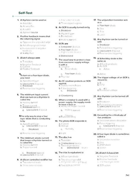 Selt Test Thyrystor Pdf