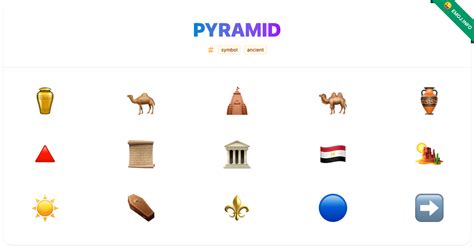 Pyramid Emojis ⚱️ 🐪 🛕 Meaning Copy And Paste