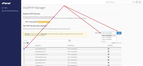 Cloudlinux Php Version Selector Modules And Resource Limits Nevma