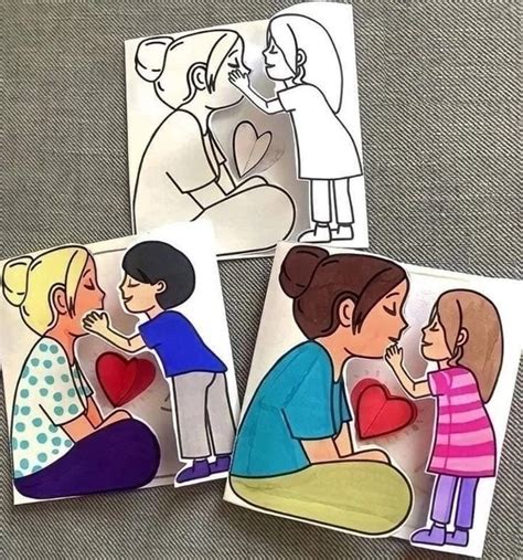 Поделка ко дню мамы шаблоны ШАБЛОНЫ для печати ВКонтакте