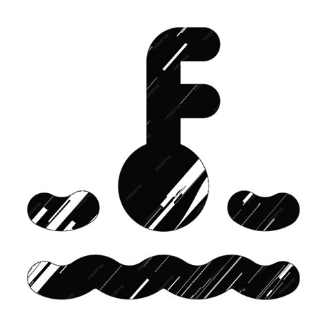 Premium Photo Oil Temp Icon Black And White Diagonal Texture