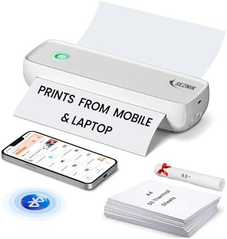 Portable Printers Wireless For Travel Inkless Thermal Printer