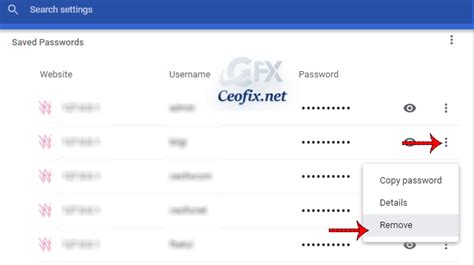 How To Delete Saved Passwords From Chrome