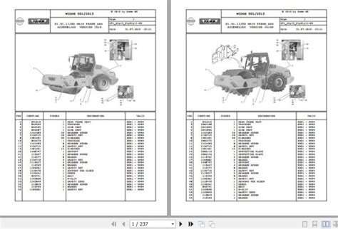 Hamm Compactor 3516 3520 H2 15 2181143 Spare Parts Catalog