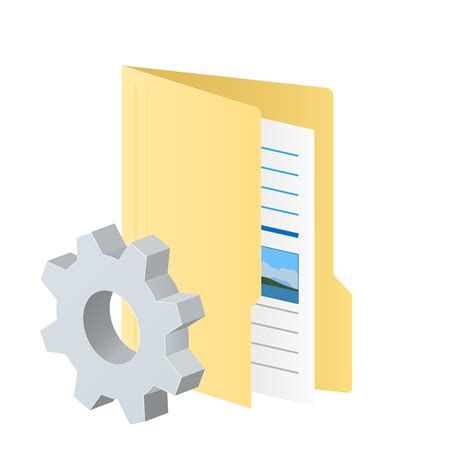 Folder And Computer File With Gear Icon Settings Icon Or Instruction Vector Art At Vecteezy