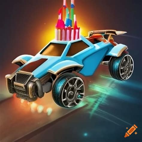 Rocket League Themed Birthday Card