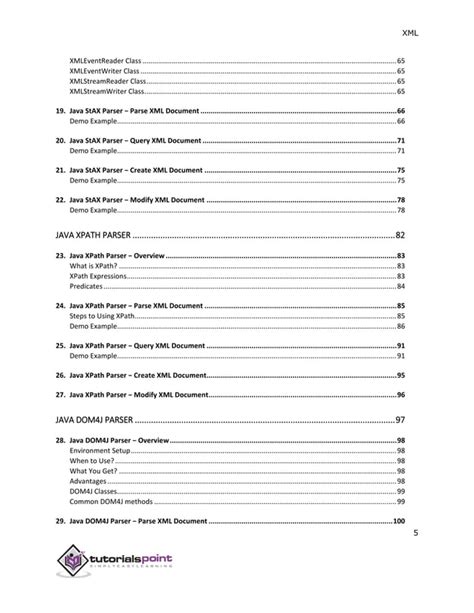 Java Xml Tutorial Pdf