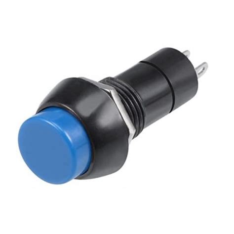 Blue PBS B MM PIN Momentary Self Reset Round Plastic Push Button Switch Buy Online At Low