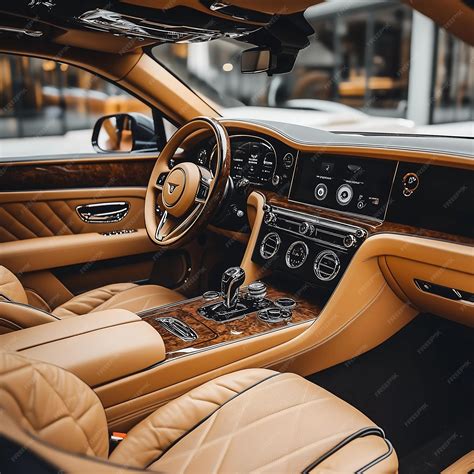 A Luxury Car Interior With A New Luxury Car Inside The New York