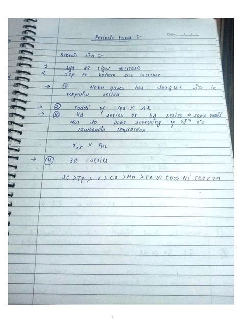 Chemistry Peridic Table Garima Mam Pdf