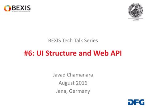 The Ui Structure And The Web Api Ppt