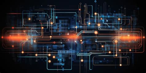 Premium Photo An Abstract Electronic Background Where Vibrant Colors And Dynamic Patterns Come