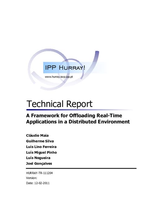 Pdf A Framework For Offloading Real Time Applications In A