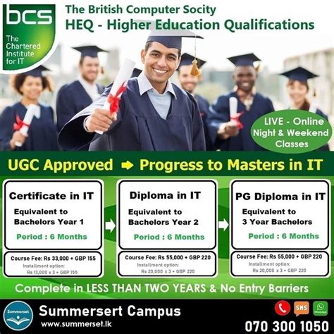 Certificate In IT BCS UK Level Summerset Campus Coursenet