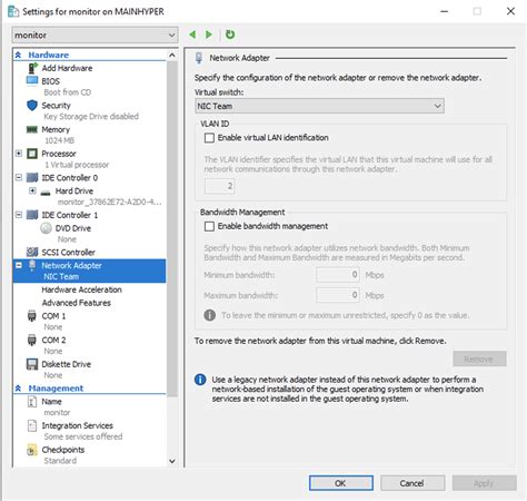 HYPER V VLAN TAGGED SETTINGS Svetek Documentation