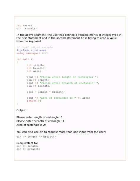 Chapter 7 Input Output Statements In C Pdf
