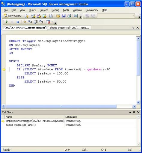 Sql Server 2008 Ssms Enhancements Debugging Support Sqlservercentral