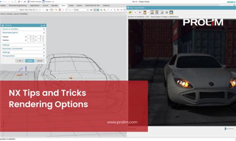 Rendering Options Nx Tips And Tricks Prolim