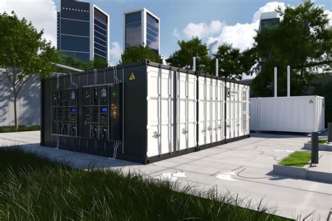 Premium Photo Modern Data Center With Containerized Server Units In City Setting
