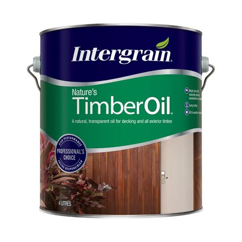 Intergrain Natural Exterior Natures Timber Oil Barwon Timber