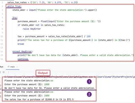 Handle A Python Exception Within While A Loop