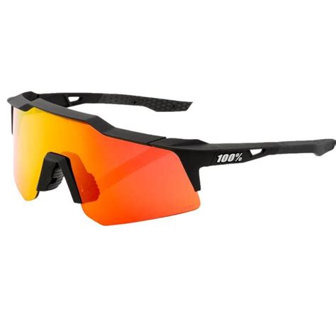 100 Speedcraft Xs Soft Tact Black Adult Sunglasses W Hiper Red Multilayer Mirror Lens